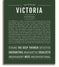 Victoria | Name Art Print – Name Stories