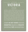 Victoria Personalized Name Meaning Art Prints – Name Stories
