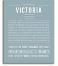 Victoria | Name Art Print – Name Stories