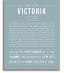 Victoria | Name Art Print – Name Stories