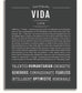 Vida | Name Art Print – Name Stories