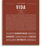 Vida | Name Art Print – Name Stories