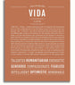 Vida Personalized Name Meaning Art Prints – Name Stories