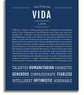 Vida | Name Art Print – Name Stories