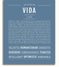 Vida | Name Art Print – Name Stories