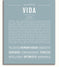 Vida | Name Art Print – Name Stories