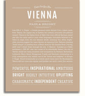 Vienna | Name Art Print – Name Stories