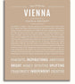 Vienna | Name Art Print – Name Stories