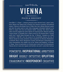 Vienna | Name Art Print – Name Stories