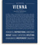 Vienna | Name Art Print – Name Stories