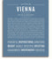 Vienna | Name Art Print – Name Stories