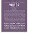 Viktor Personalized Name Meaning Art Prints – Name Stories