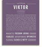 Viktor Personalized Name Meaning Art Prints – Name Stories
