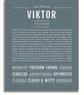 Viktor | Name Art Print – Name Stories