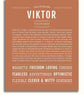 Viktor Personalized Name Meaning Art Prints – Name Stories