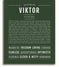 Viktor Personalized Name Meaning Art Prints – Name Stories
