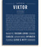 Viktor Personalized Name Meaning Art Prints – Name Stories