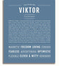 Viktor Personalized Name Meaning Art Prints – Name Stories