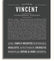 Vincent | Name Art Print – Name Stories