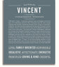 Vincent | Name Art Print – Name Stories