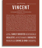 Vincent | Name Art Print – Name Stories
