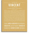 Vincent | Name Art Print – Name Stories