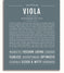 Viola | Name Art Print – Name Stories