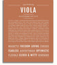 Viola Personalized Name Meaning Art Prints – Name Stories