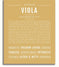 Viola | Name Art Print – Name Stories