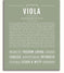 Viola | Name Art Print – Name Stories