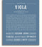 Viola | Name Art Print – Name Stories