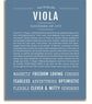 Viola Personalized Name Meaning Art Prints – Name Stories