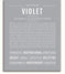 Violet | Name Art Print – Name Stories