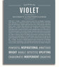 Violet Personalized Name Meaning Art Prints – Name Stories