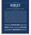 Violet | Name Art Print – Name Stories