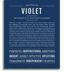 Violet | Name Art Print – Name Stories