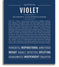 Violet | Name Art Print – Name Stories