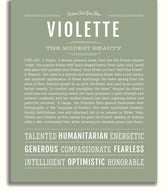 Violette | Name Art Print – Name Stories