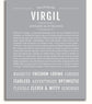 Virgil Personalized Name Meaning Art Prints – Name Stories