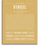 Virgil Personalized Name Meaning Art Prints – Name Stories