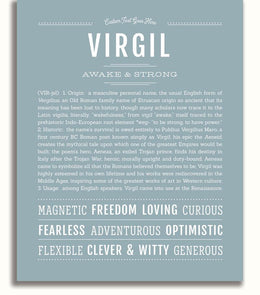 Virgil | Name Art Print – Name Stories