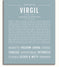 Virgil Personalized Name Meaning Art Prints – Name Stories