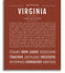 Virginia Personalized Name Meaning Art Prints – Name Stories