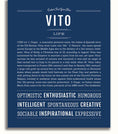 Vito | Name Art Print – Name Stories