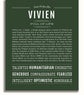 Vivien | Name Art Print – Name Stories