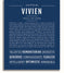 Vivien | Name Art Print – Name Stories