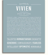 Vivien | Name Art Print – Name Stories