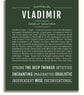 Vladimir | Name Art Print – Name Stories