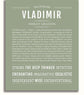 Vladimir | Name Art Print – Name Stories