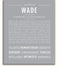 Wade | Name Art Print – Name Stories